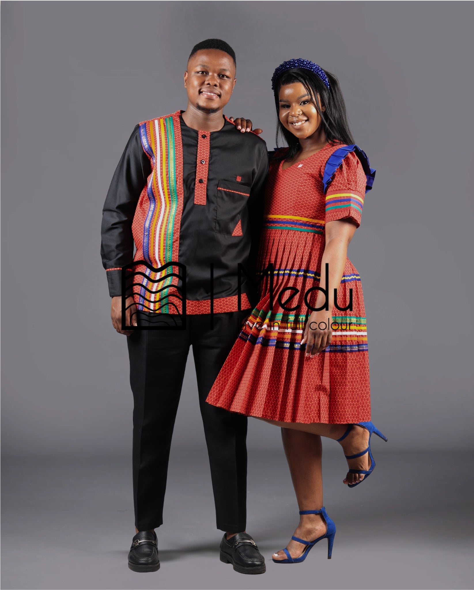 His & Hers: Manoko Red – MEDU by Sepedi Bapedi