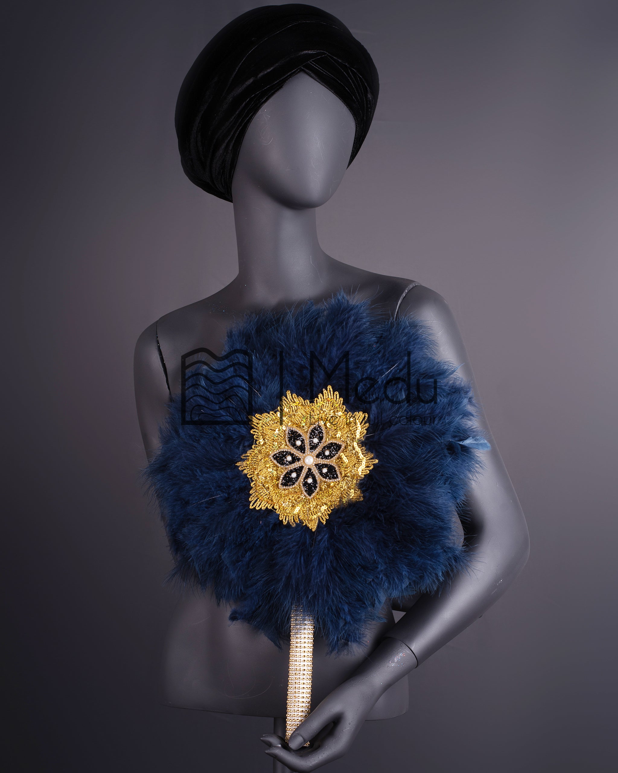 Bridal Feather Fan – MEDU by Sepedi Bapedi